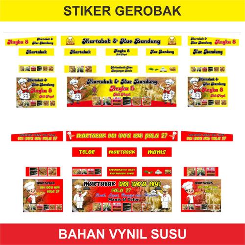 Jual CETAK STIKER GEROBAK METERAN FULL COLLOR - Kab. Tegal - Pena ...