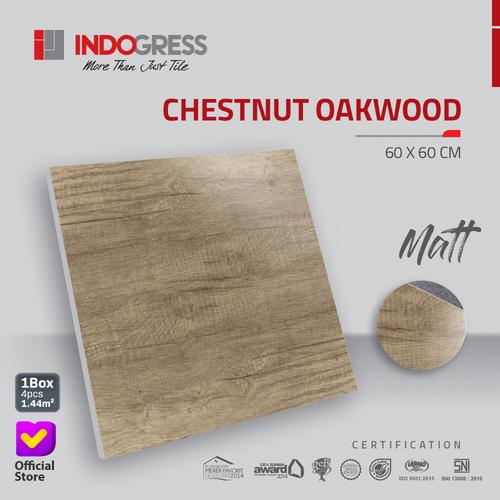 Jual INDOGRESS 1st Grade - Granite Tile Chestnut Oakwood - 60x60 - Matt - Jakarta Pusat ...
