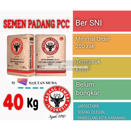 Jual SEMEN PADANG PCC 40KG (MINIMAL ORDER 200 ZAK) - BELUM BONGKAR ...