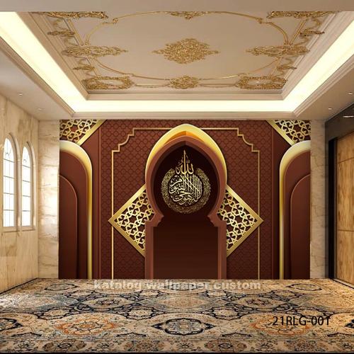 Jual Wallpaper Custom Mural Photowall Background Motif Mihrab Religi ...
