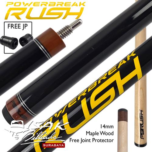 Jual Power Break RUSH - Jump Break Cue | Black 14 mm Stick Loncat ...