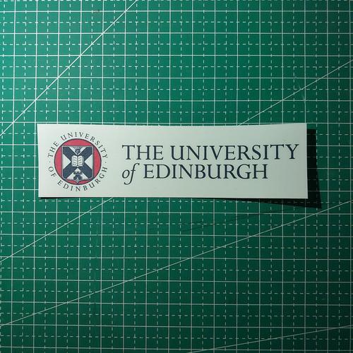 Jual Sticker Kampus the University of Edinburgh Horizontal Edition ...
