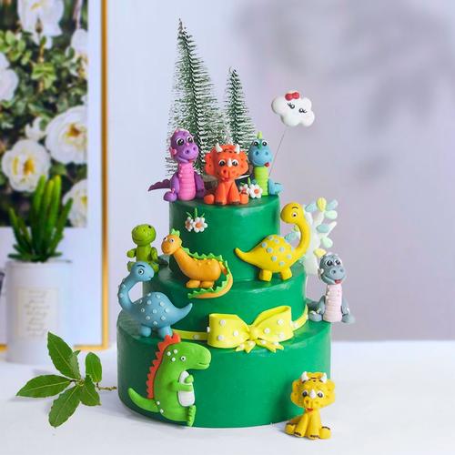 Jual Topper Cake Dekorasi kue Ulang tahun tema dinosaurus / dinosaurs ...