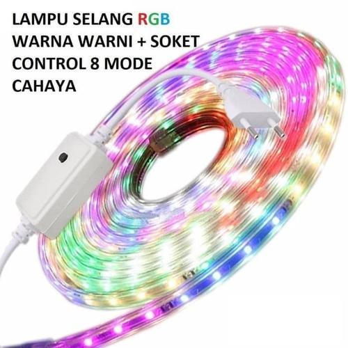 Jual LED STRIP SELANG Kotak RGB SMD MERAH PUTIH 220V ADAPTOR LAMPU ...