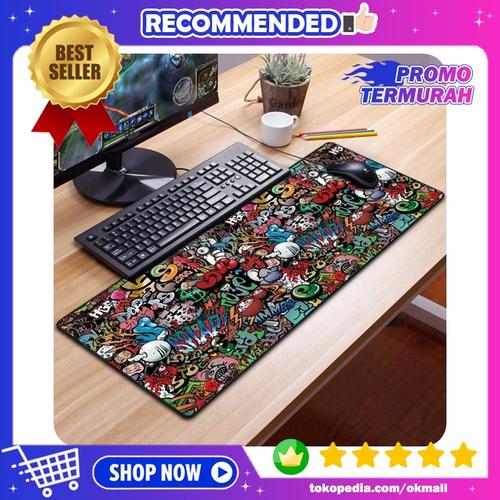 Promo Mouse Pad Gaming XL Besar Desk Mat Mousepad Alas Anti Slip ...