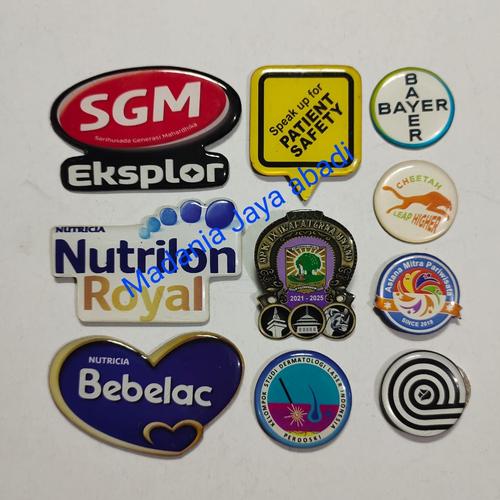 Jual pin magnet custom / name tag magnet / pin stiker lapis resin ...