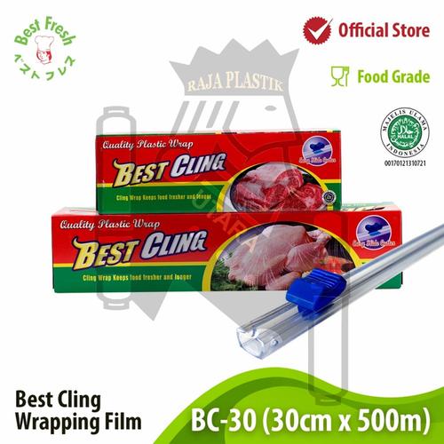 Jual Plastik Wrap 30 CM x 500 M BEST CLING Makanan Jumbo + Slide Cutter ...