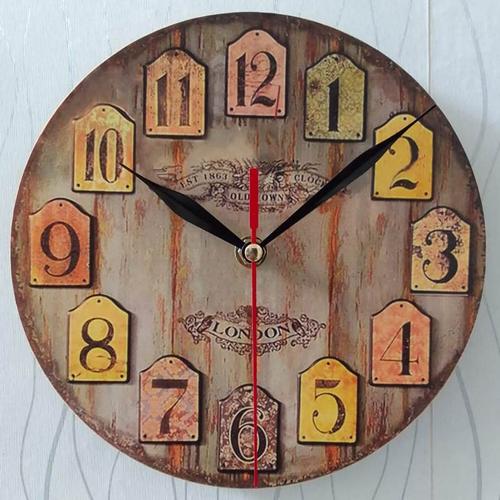 Jual Jam dinding Vintage kayu - Old Town London - Kota Surabaya - mugi ...