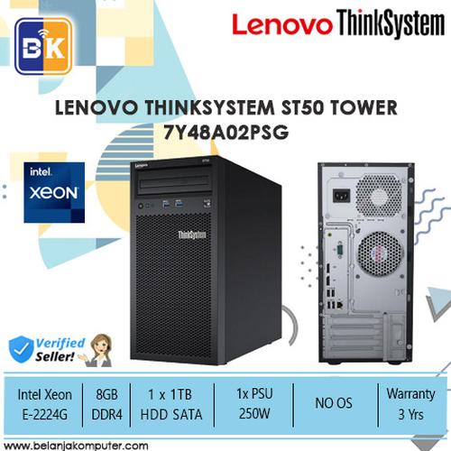 Jual Server Lenovo Thinksystem ST50 E-2224G,8GB,1x1TB SATA,NO OS,3YR ...