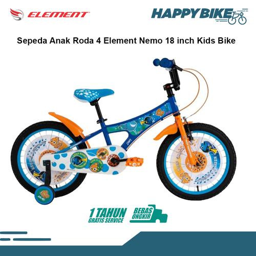 Promo ELEMENT Sepeda Anak Rode 4 Nemo 18 Inch Kids Bike Blue Orange ...