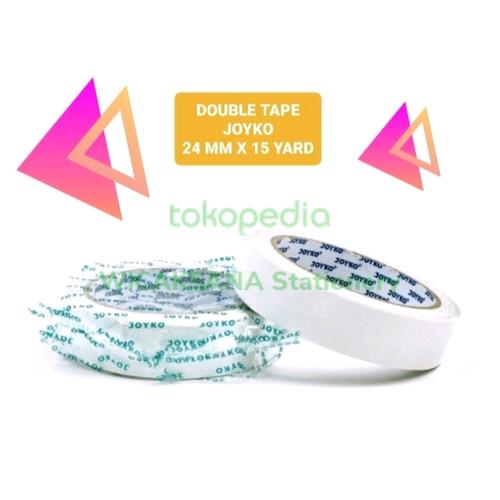 Jual ISOLASI DOUBLE TAPE JOYKO 1 Inch / DOUBLE TIP JOYKO 1 INCH 24 MM - Kota Depok - Bima Sakti ...