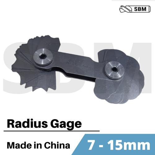 Jual RADIUS GAUGE 7-15 MM / RADIUS GAGE / ALAT PENGUKUR RADIUS 7-15 MM ...