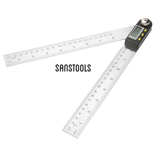 Jual siku penggaris digital / busur sudut level protractor Geniometer murah - 0-200mm - Jakarta ...