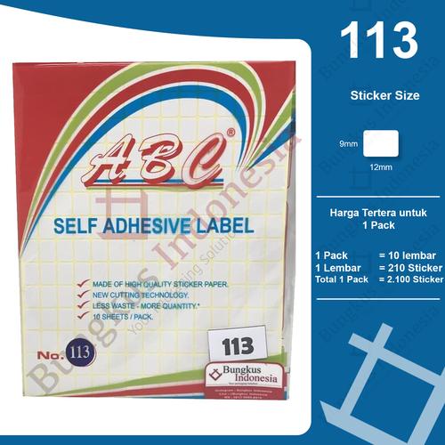 Jual Stiker Label ABC No 113 ( self adhesive label ) / label undangan ...