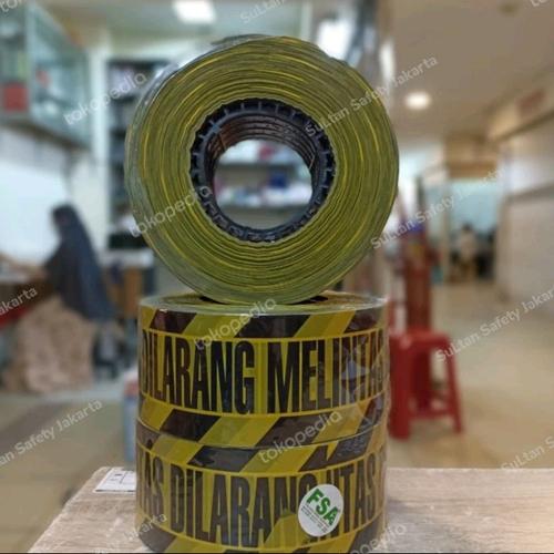 Jual Safety line / police line / baricade dilarang melintas 3 " x 500 M ...