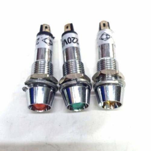 Jual Pilot lamp led besi 12vdc 12v 12 v 12volt 12 volt drat 8mm ...