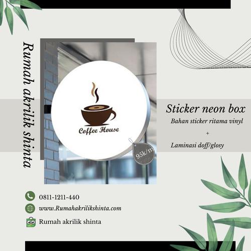 Jual Sticker neon box- Bahan sticker ritrama vinyl + laminasi - Kab ...