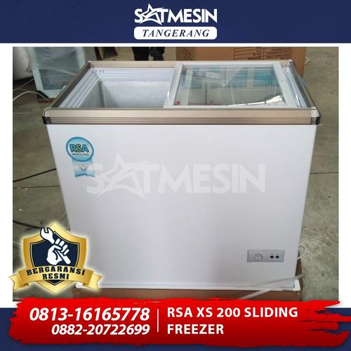 Jual RSA Sliding Flat Glass Freezer XS-200 / Freezer Kaca - Kota ...