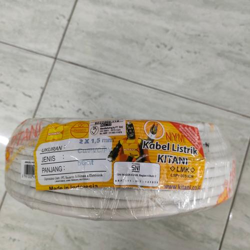 Jual kabel listrik kitani 2x1.5 nym 50m sni - Kab. Bogor - King Plus ...