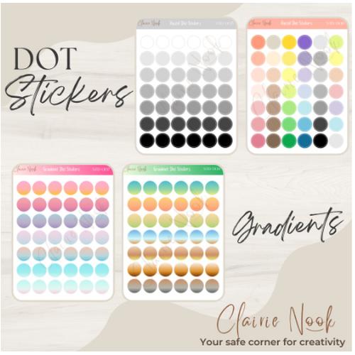 Jual Sticker Label Dot Warna Warni / Stiker Bulat / Stiker Warna ...