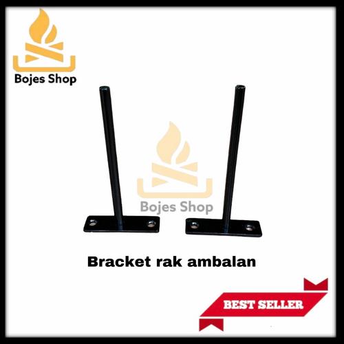 Jual Besi bracket penyangga rak ambalan dinding gantung penahan rak ...