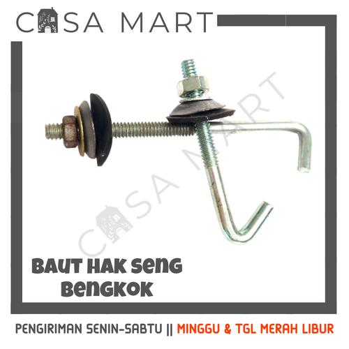 Jual Baut Hak Seng Asbes Pancing Paku Sekrup Bengkok 1/4" 6mm Roofing ...