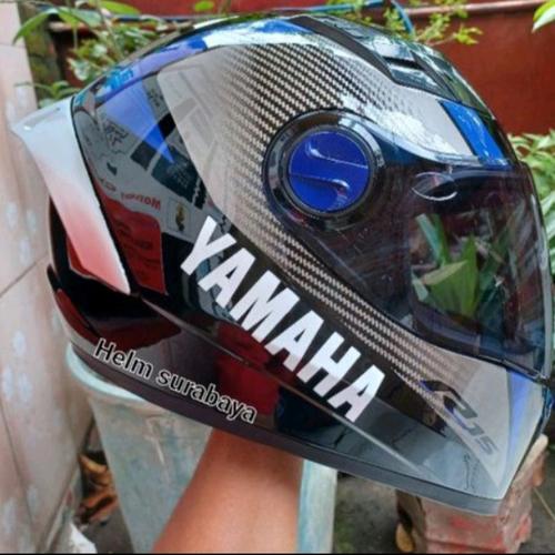 Jual HELM FULL FACE YAMAHA BY CARGLOSS XL - Hitam Sport, L - Kab ...