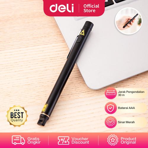 Jual Deli Laser Pointer Pen Pointer Presentasi 650 NM 3933 - Hitam ...