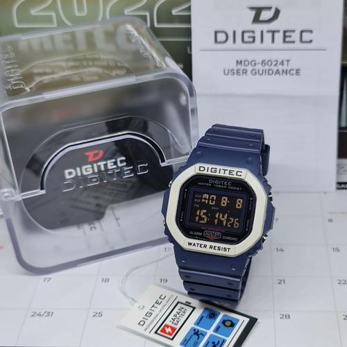 Jual Jam Tangan Pria Digitec DG 6024 Navy Putih Digital Original ...