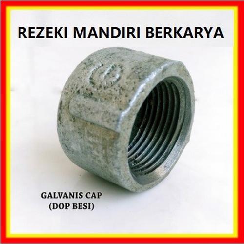 Jual DOP DRAT DALAM BESI 3 INCH GALVANIS / CAP 3 INCH BESI / DOP PIPA ...