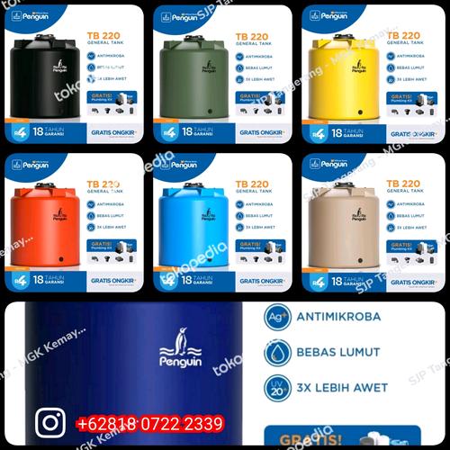 Jual PENAMPUNGAN AIR / TOREN AIR / TANDON 2500 LTR PENGUIN TB 220 ...