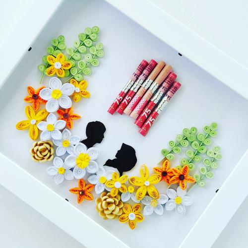 Jual mahar pernikahan bingkai | paper quilling | custom - Kota Depok ...