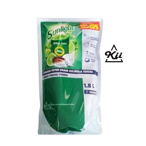 Jual Sunlight Professional Lime - Refill Sabun Cuci Piring Pouch 1,8L ...