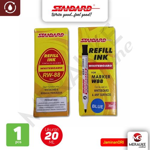 Jual Isi Tinta Spidol Standard Whiteboard RW-88 20ml Warna - Merah 20ml ...