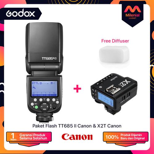 Jual Paket Speedlite Flash Godox TT685II Canon + Trigger X2T Canon TT685IIC - Jakarta Utara ...