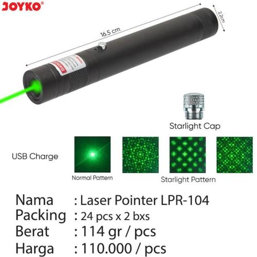 Jual laser pointer LPR-104 joyko ( warna hijau) - Jakarta Selatan ...