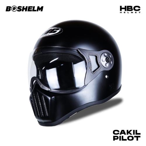 Jual Helm Cakil Pilot HBC Hitam Doff - HITAM GLOSSY - Kota Bekasi ...