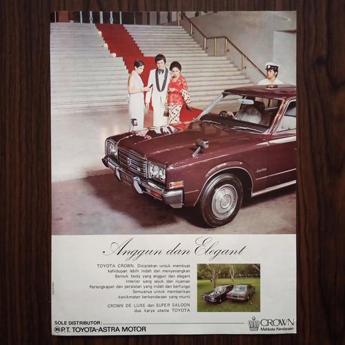 Jual Iklan Jadul TOYOTA CROWN - Hiasan Dinding Poster Mobil Antik ...