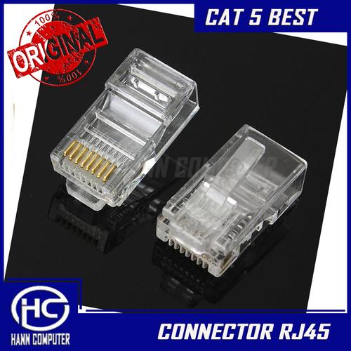 Jual CONNECTOR RJ45 CAT 5 for Kabel LAN / Konektor Ethernet - Kab ...