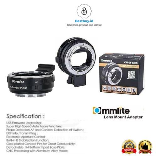 Jual Commlite CM-EF-E HS High Speed AF Lens Mount Adapter - Jakarta ...