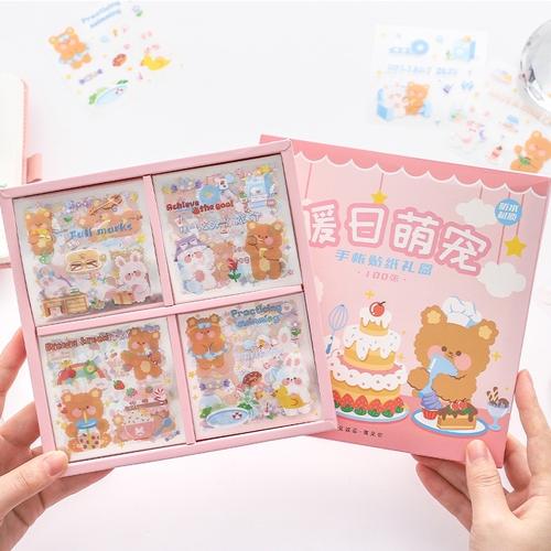 Jual Kelinci dan Beruang Bunny Bear Cute Sticker 1 PC Tahan Air PVC ...