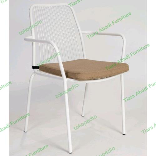 Jual kursi teras besi minimalis taman / kursi cafe besi modern, kursi ...