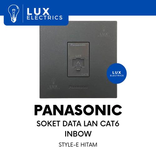 Jual Outlet/Input Data LAN CAT6 Inbow PANASONIC Style-E Hitam/Soket - Kota Bandung - LUX ...