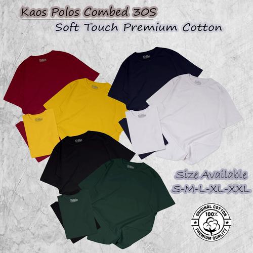 Jual FortKlass Kaos Polos Premium Lengan Pendek Catton Combed Kaos 30s ...