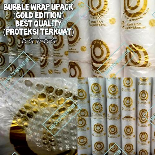 Jual Bubble Wrap UPACK GOLD EDITION 1.25x50M FULL / Bubblewrap PALING TEBAL - HITAM 3.2KGs ...