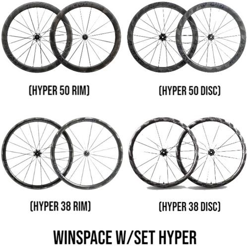 Jual Wheelset 700C Roadbike WINSPACE HYPER DISC / RIM BRAKE Ceramic ...