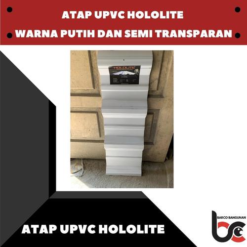 Jual Atap upvc hololite free ongkir warna putih dan semi transparan 30% ...