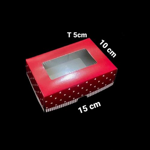 Jual Kardus Kotak Kue Brownies Box Bolu Gulung Jendela Mika Size ...