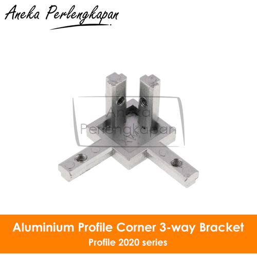 Jual Bracket Profile 2020 3-way Corner / Inner 3-way Joint Corner ...