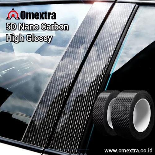 Jual Nano Carbon 5D Sticker Omextra 5D Carbon Stiker Door Pilar Pintu ...